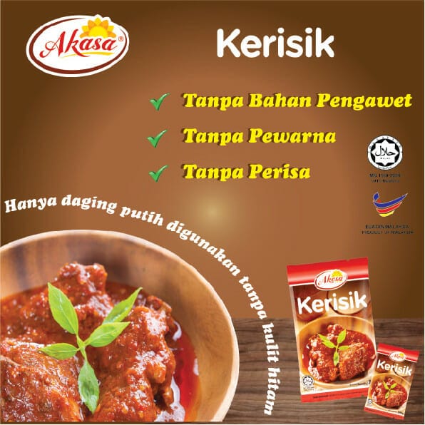 AKASA Kerisik Kelapa 100g x 3 packs - Karta Supermall