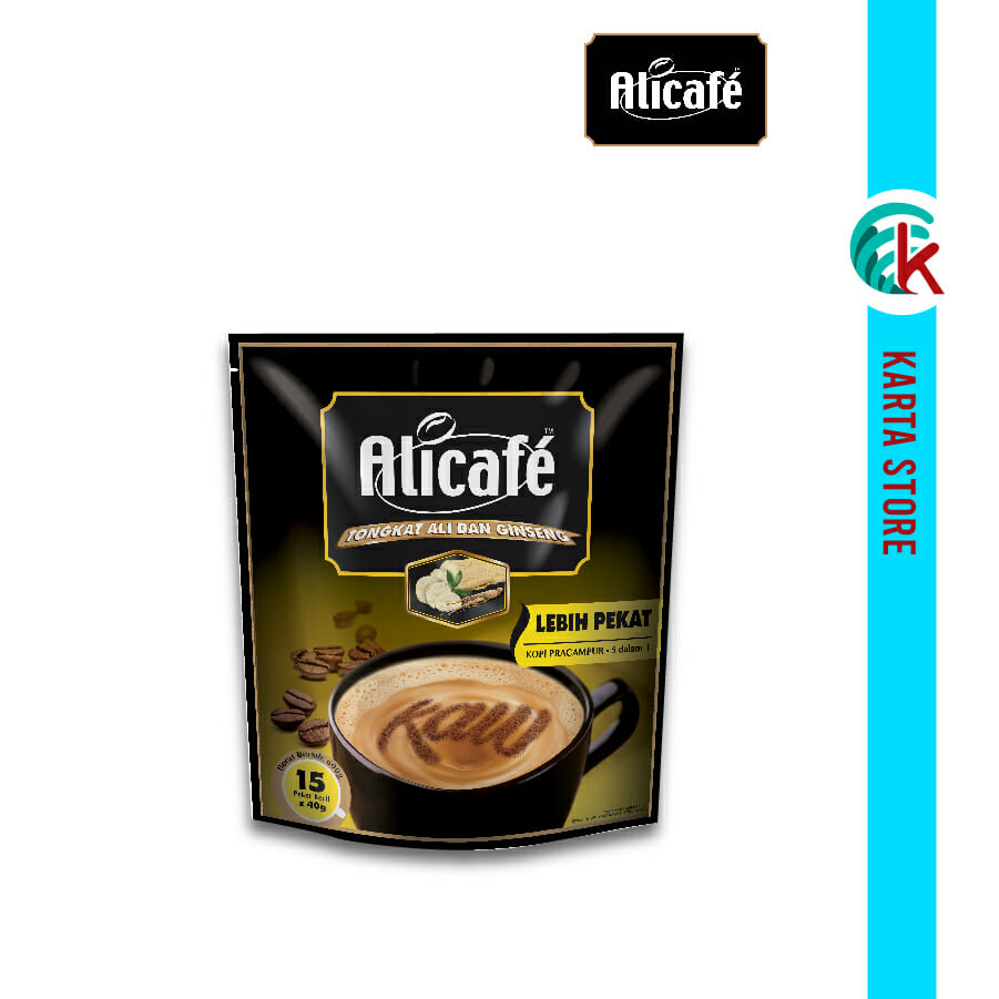Alicafe Tongkat Ali Lebih Pekat 40g x 15 sachets - Karta Supermall