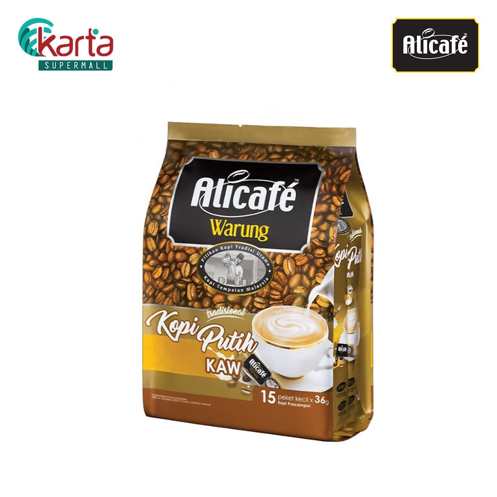 Alicafe Warung White Coffee 3-in-1 36g x 15 sachets - Karta Supermall