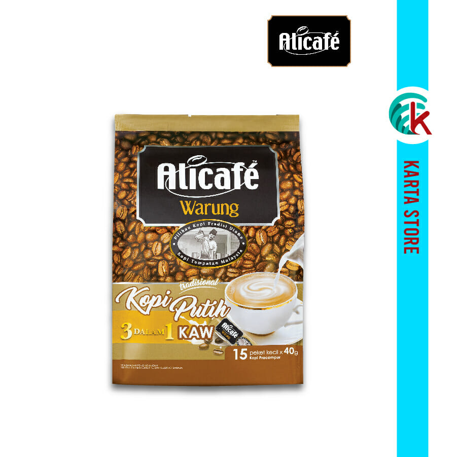 Alicafe Warung White Coffee 3-in-1 40g x 15 sachets - Karta Supermall