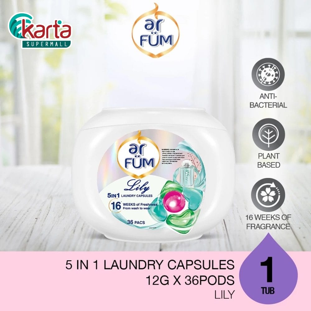 ar FÜM 5-in-1 Laundry Detergent Capsule Lily (12g x 36pcs) - Karta ...