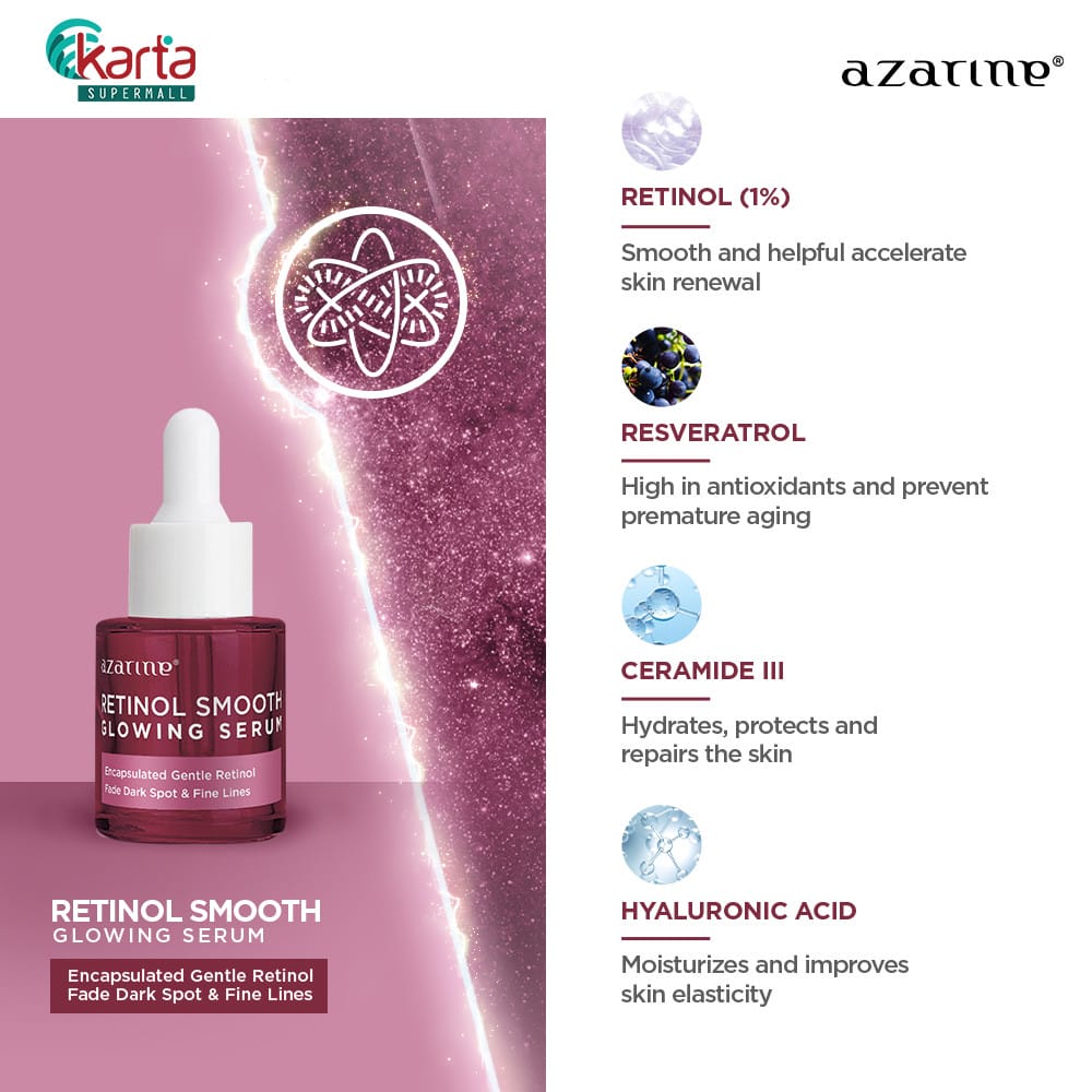 Azarine Retinol Smooth Glowing Serum 20 ml - Karta Supermall