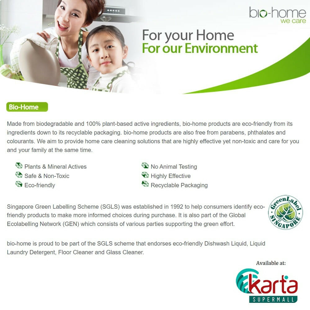 Bio-Home Kitchen Cleaner (Lemongrass & Green Tea) 500ml - Karta Supermall