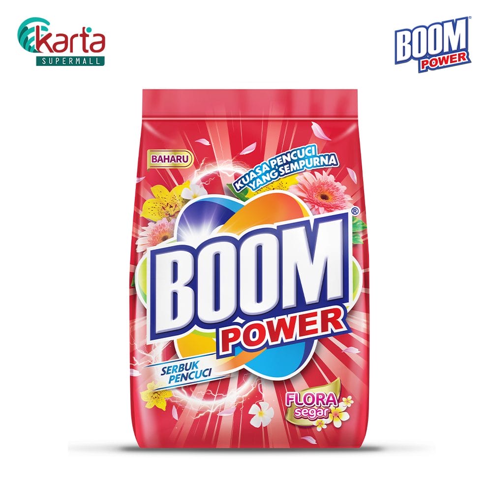 BOOM Powder Detergent Flora Segar 3.8kg - Karta Supermall