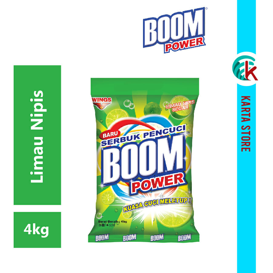 BOOM Powder Detergent Limau Nipis 3.8kg - Karta Supermall