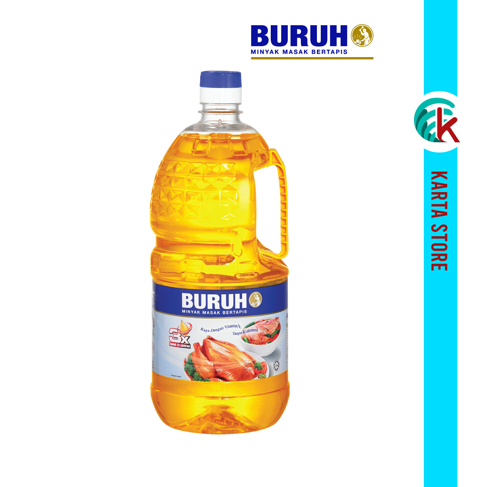 Buruh Refined Cooking Oil 2kg - Karta Supermall