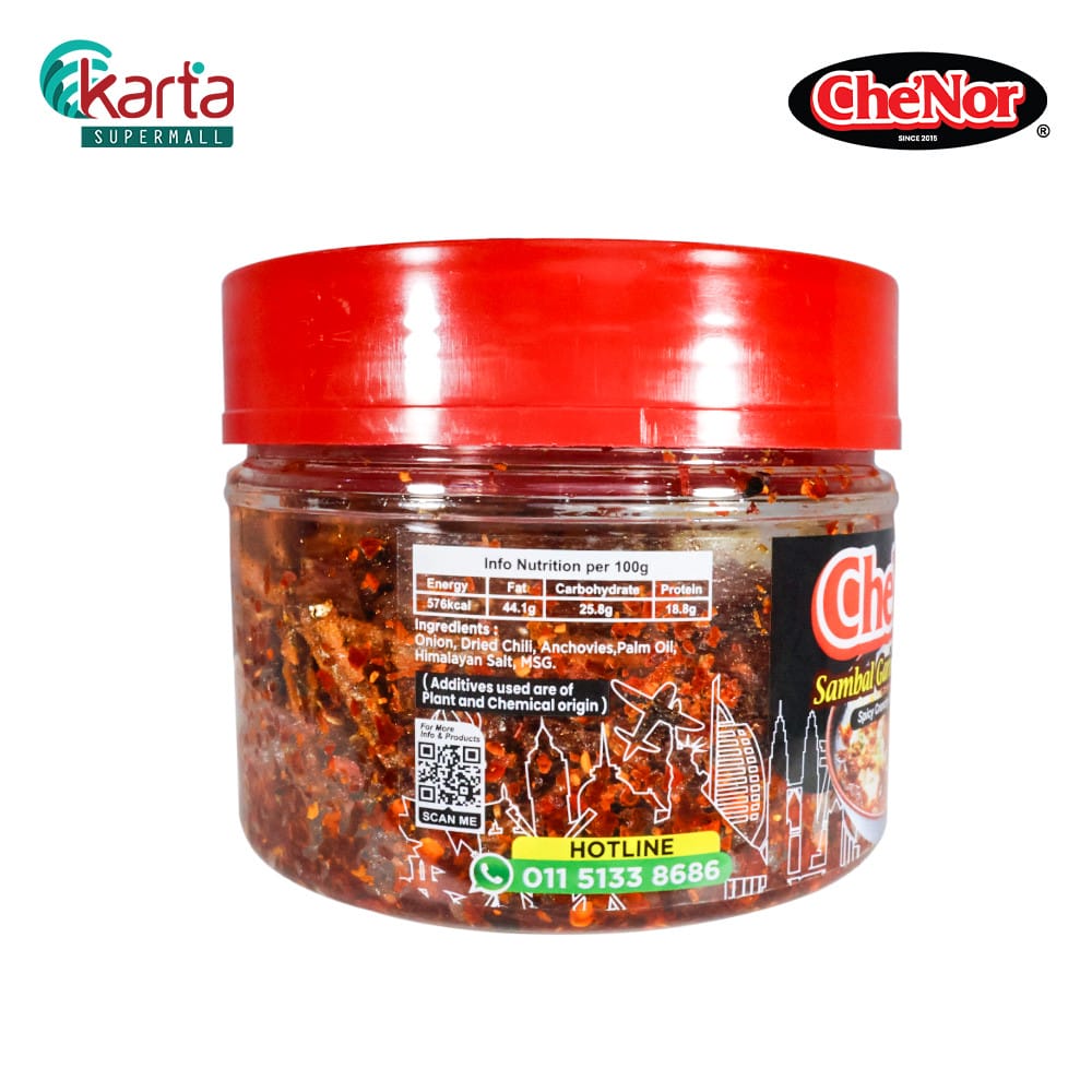 CheNor Sambal Garing Ikan Bilis 160g - Karta Supermall
