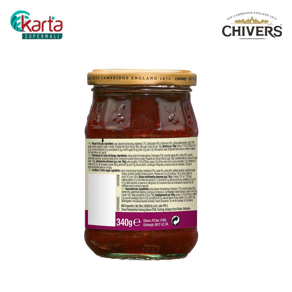 Chivers Mixed Fruits Jam 340g - Karta Supermall
