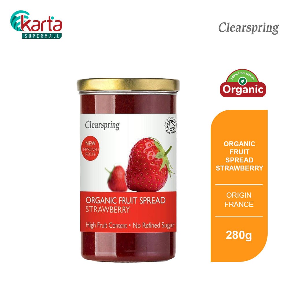 Clearspring Organic Fruit Spread - Strawberry 280g - Karta Supermall