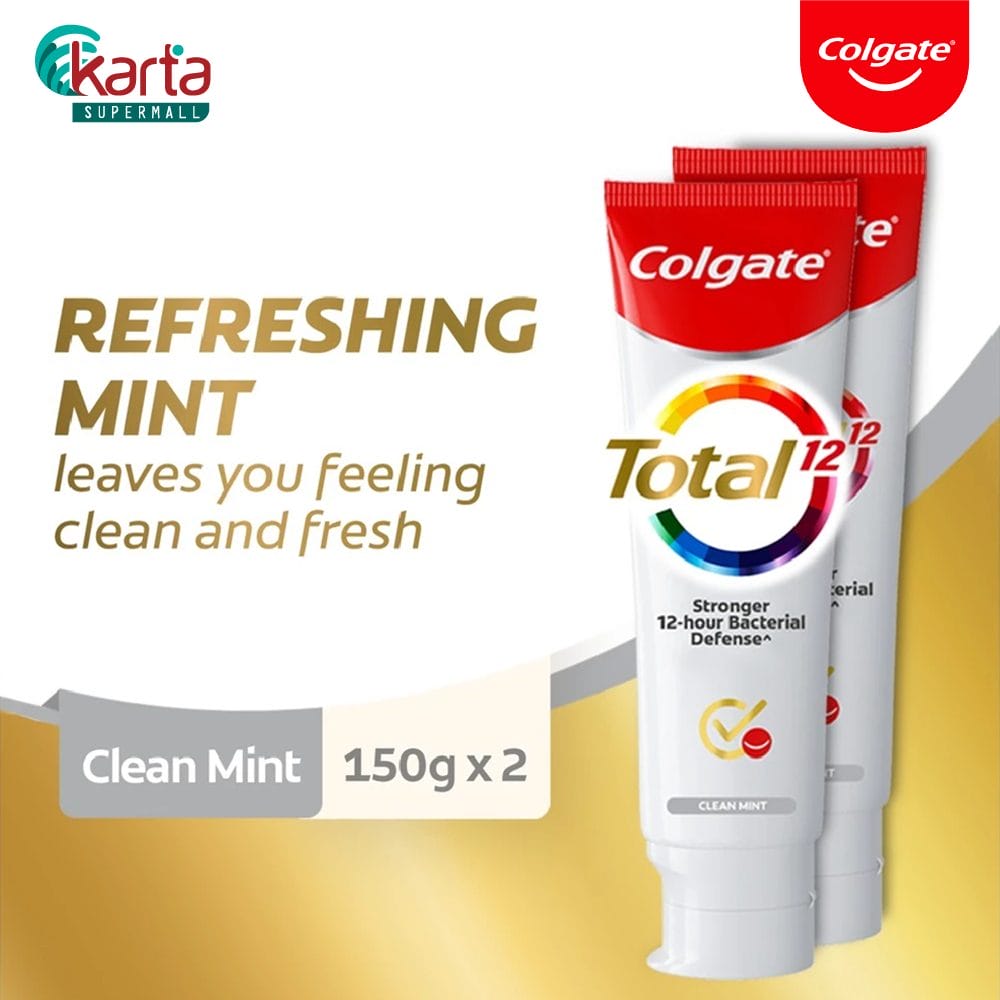 Colgate Total Clean Mint Toothpaste (150g) Twin Pack - Karta Supermall