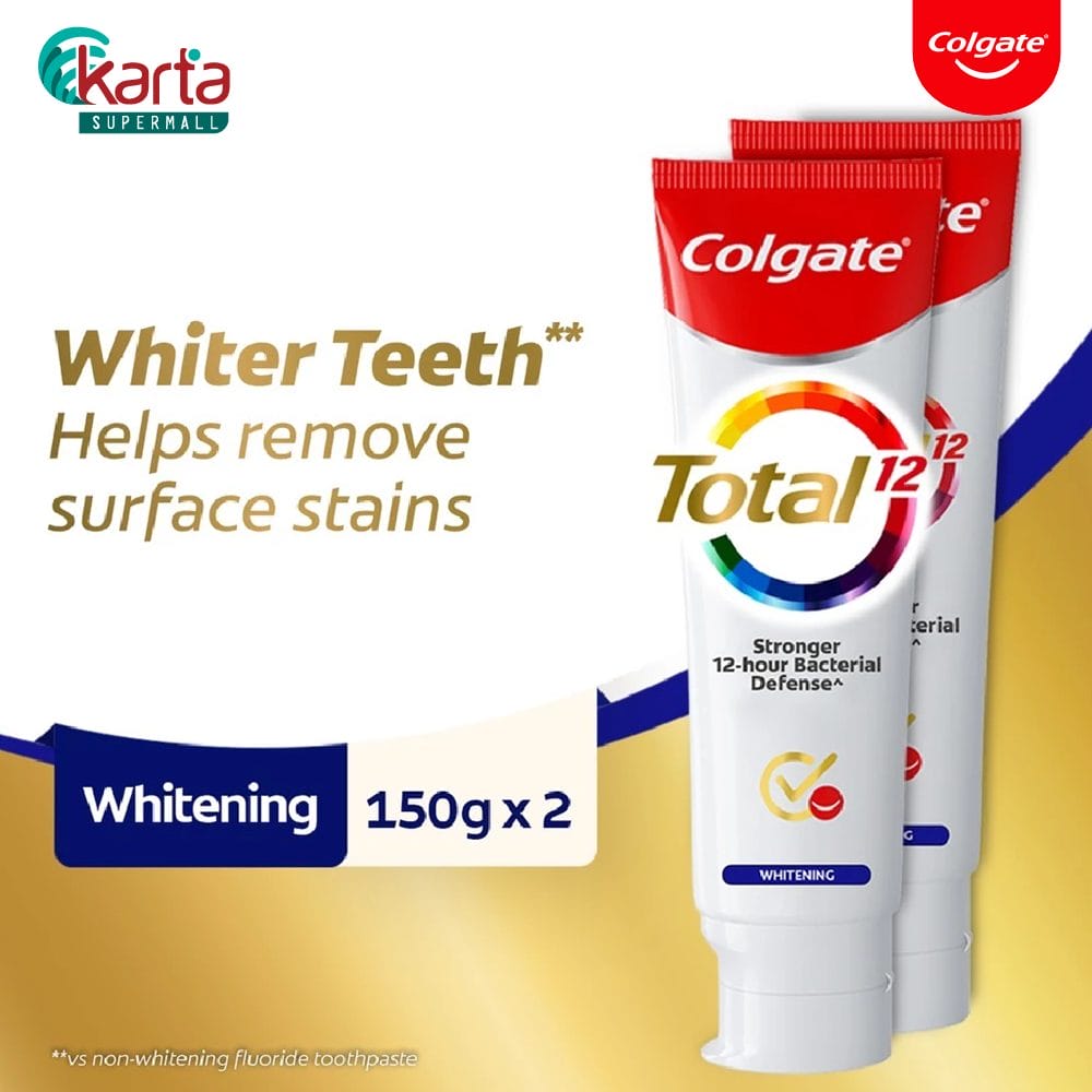 Colgate Total Whitening Toothpaste(150g) Twin Pack - Karta Supermall