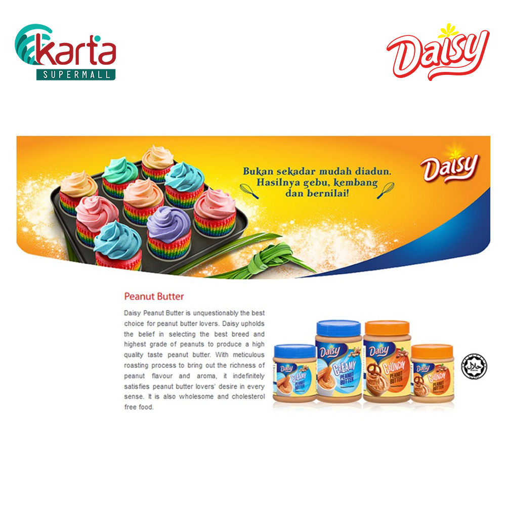 Daisy Peanut Butter Crunchy 500g - Karta Supermall