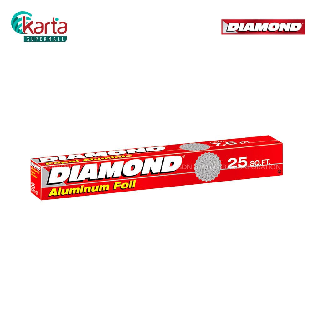 Diamond Aluminum Foil 25 SQ.FT. / 7.6m - Karta Supermall