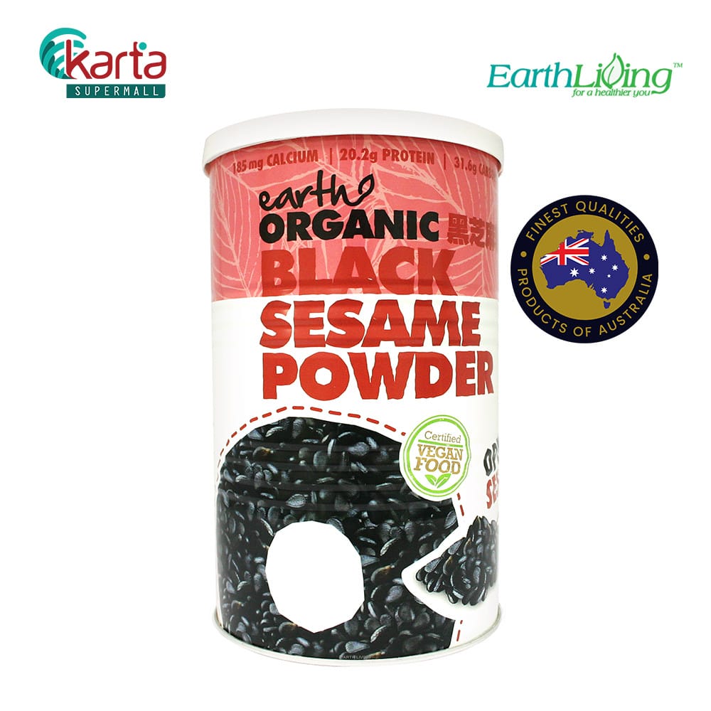 Earth Organic Black Sesame Powder 500g (From Australia) - Karta Supermall