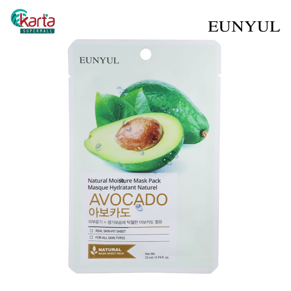EUNYUL Natural Moisture Mask Pack 22ml - Avocado X 10s Set - Karta ...