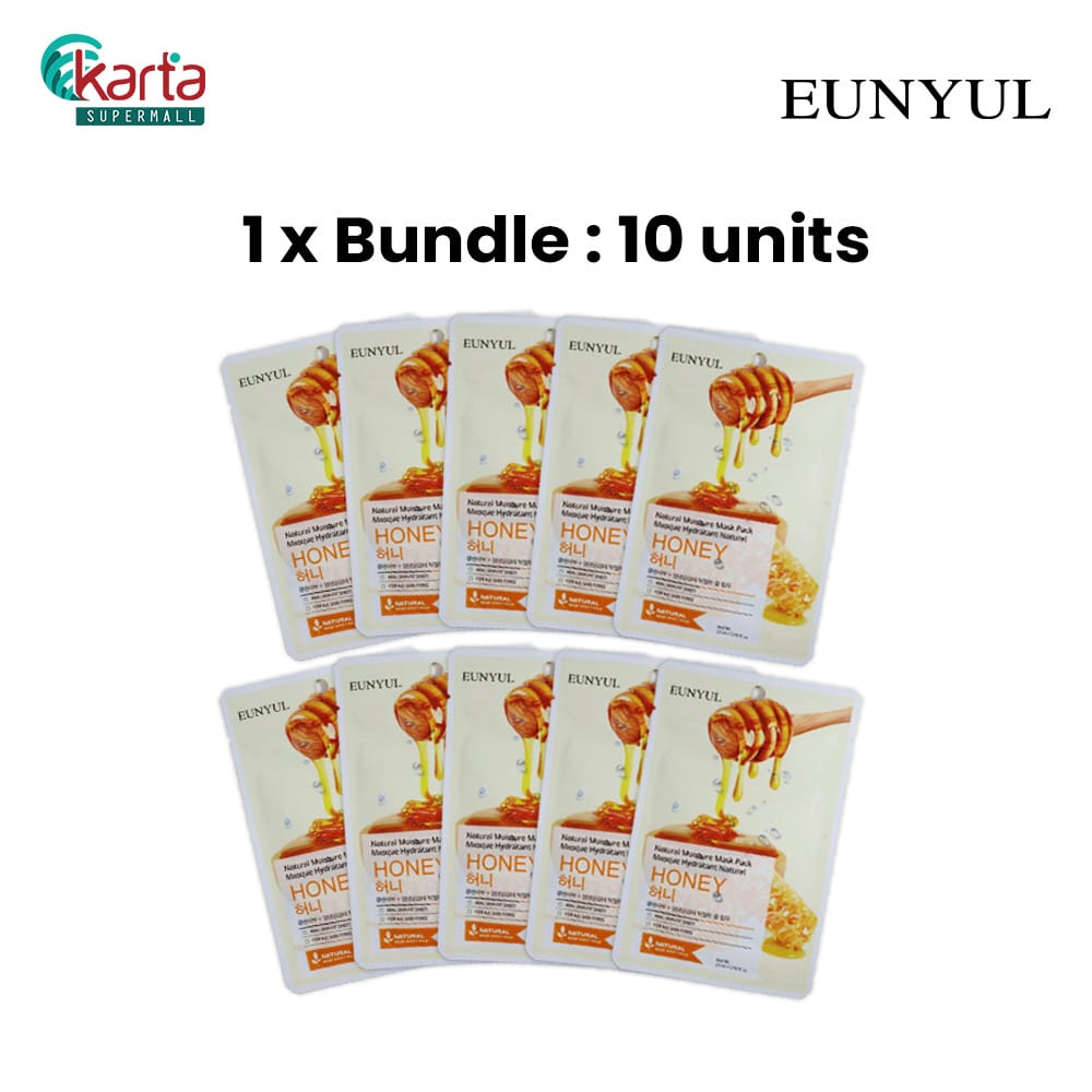 EUNYUL Natural Moisture Mask Pack 22ml - Honey X 10s Set - Karta Supermall