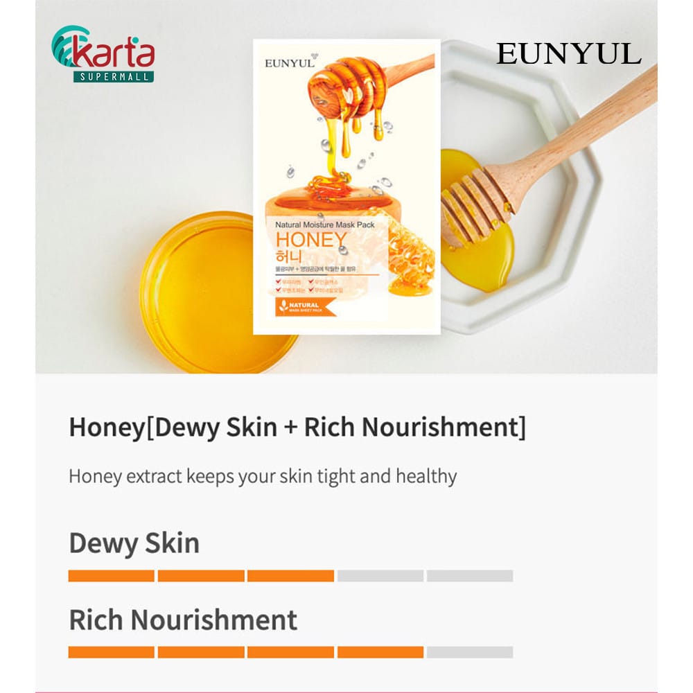EUNYUL Natural Moisture Mask Pack 22ml - Honey - Karta Supermall