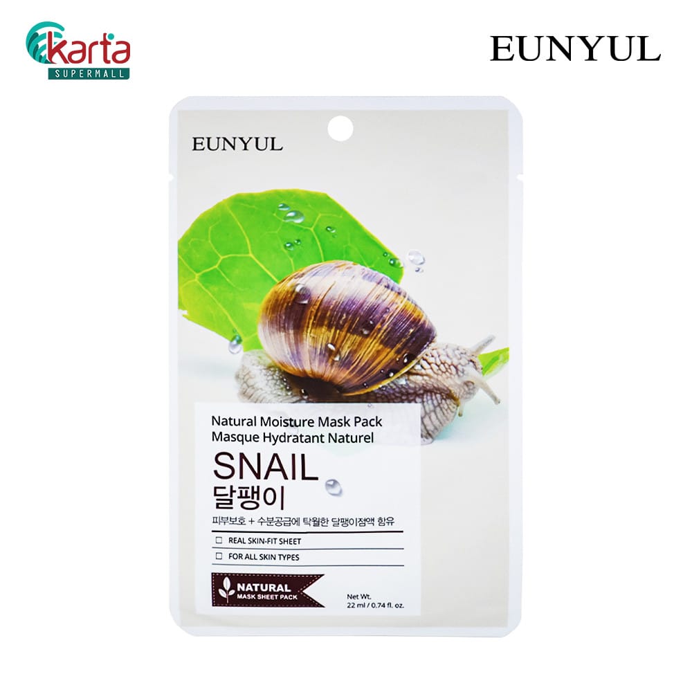 EUNYUL Natural Moisture Mask Pack 22ml - Snail X 10s Set - Karta Supermall
