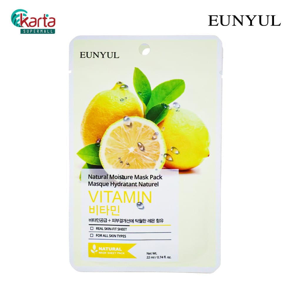 EUNYUL Natural Moisture Mask Pack 22ml - Vitamin X 10s Set - Karta Supermall