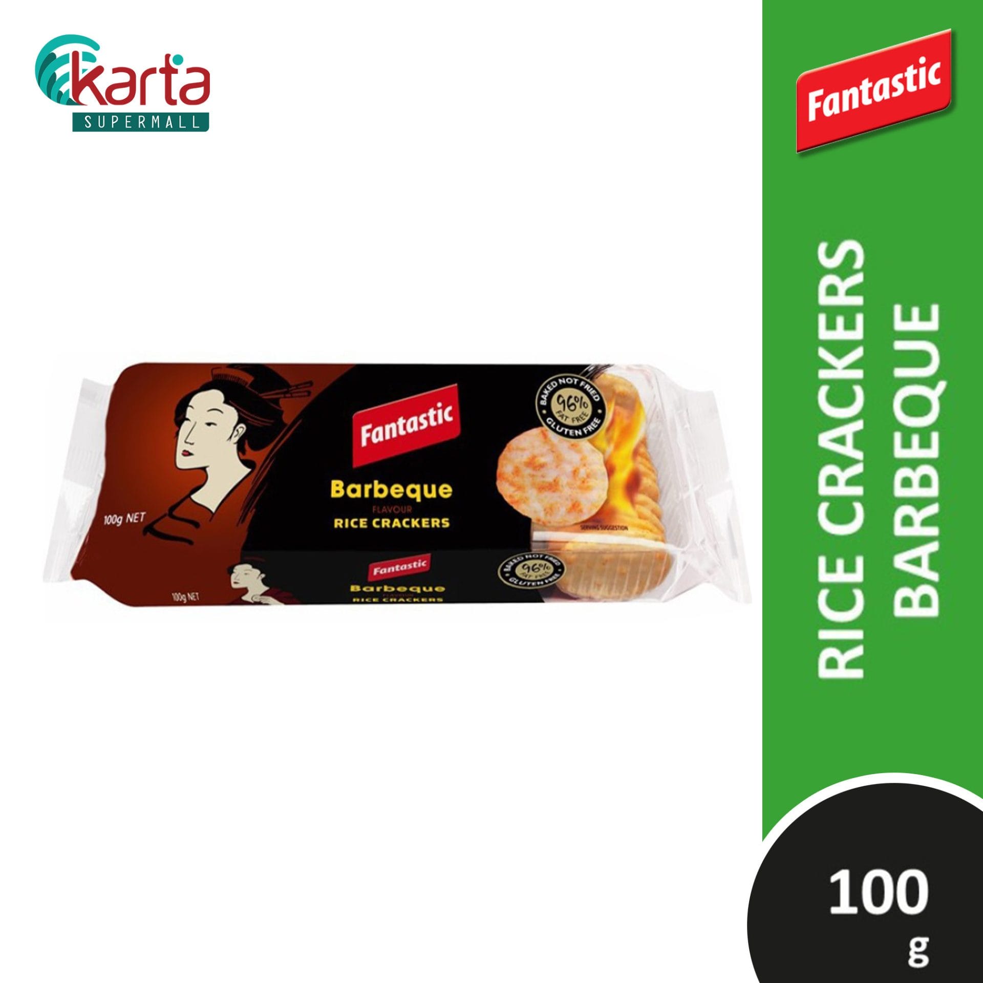 Fantastic Barbeque Rice Crackers 100g - Karta Supermall