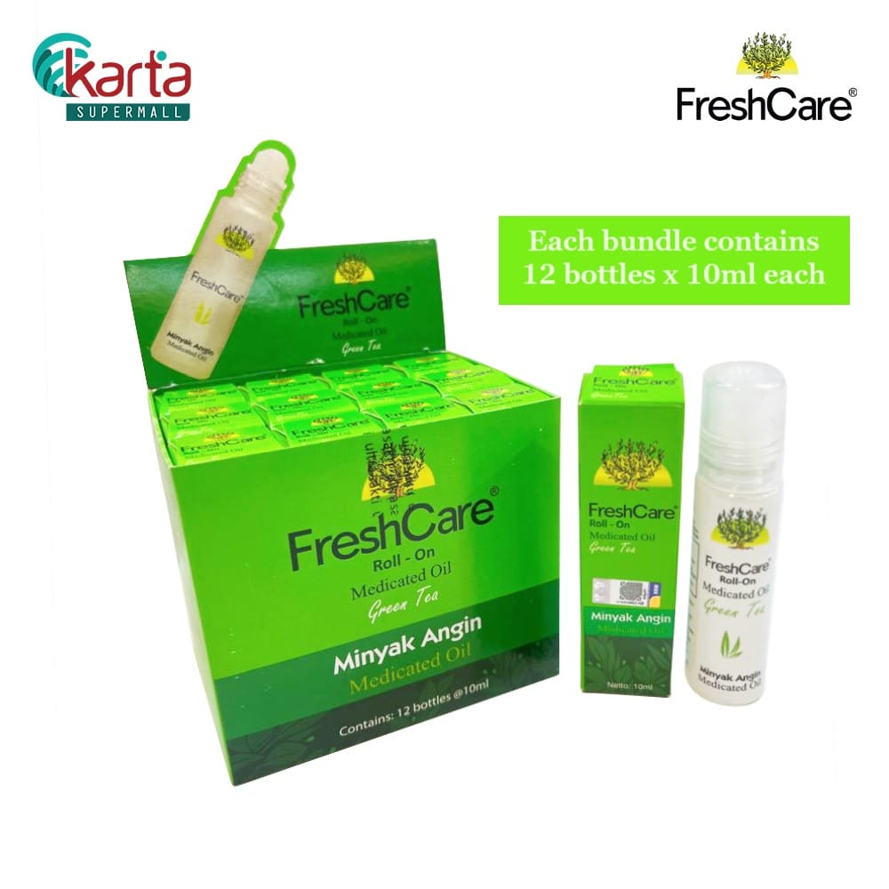 Fresh Care Roll On Medicated Oil Green Tea 10ml x 12 units - Karta ...
