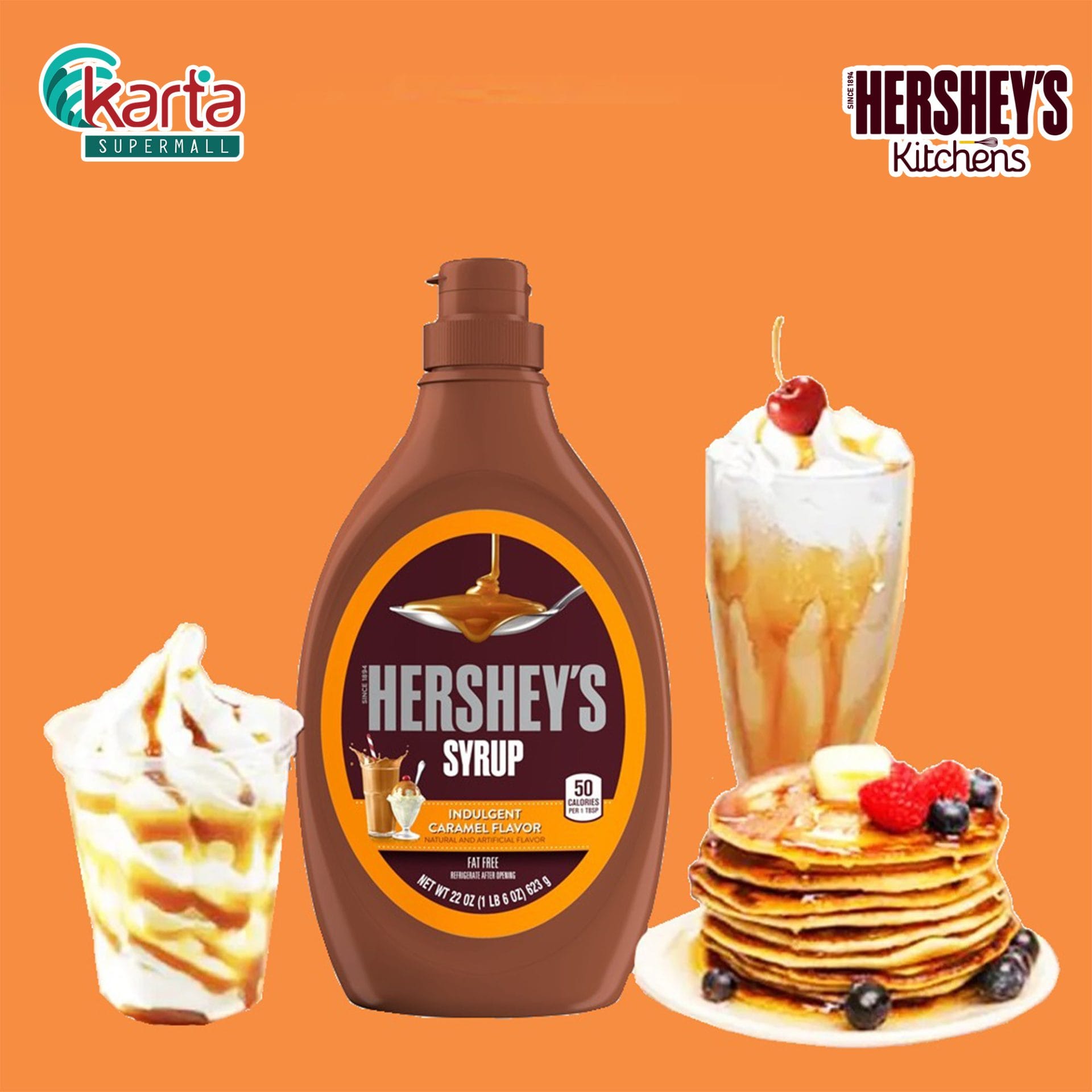 Hershey's Syrup Caramel 623g - Karta Supermall
