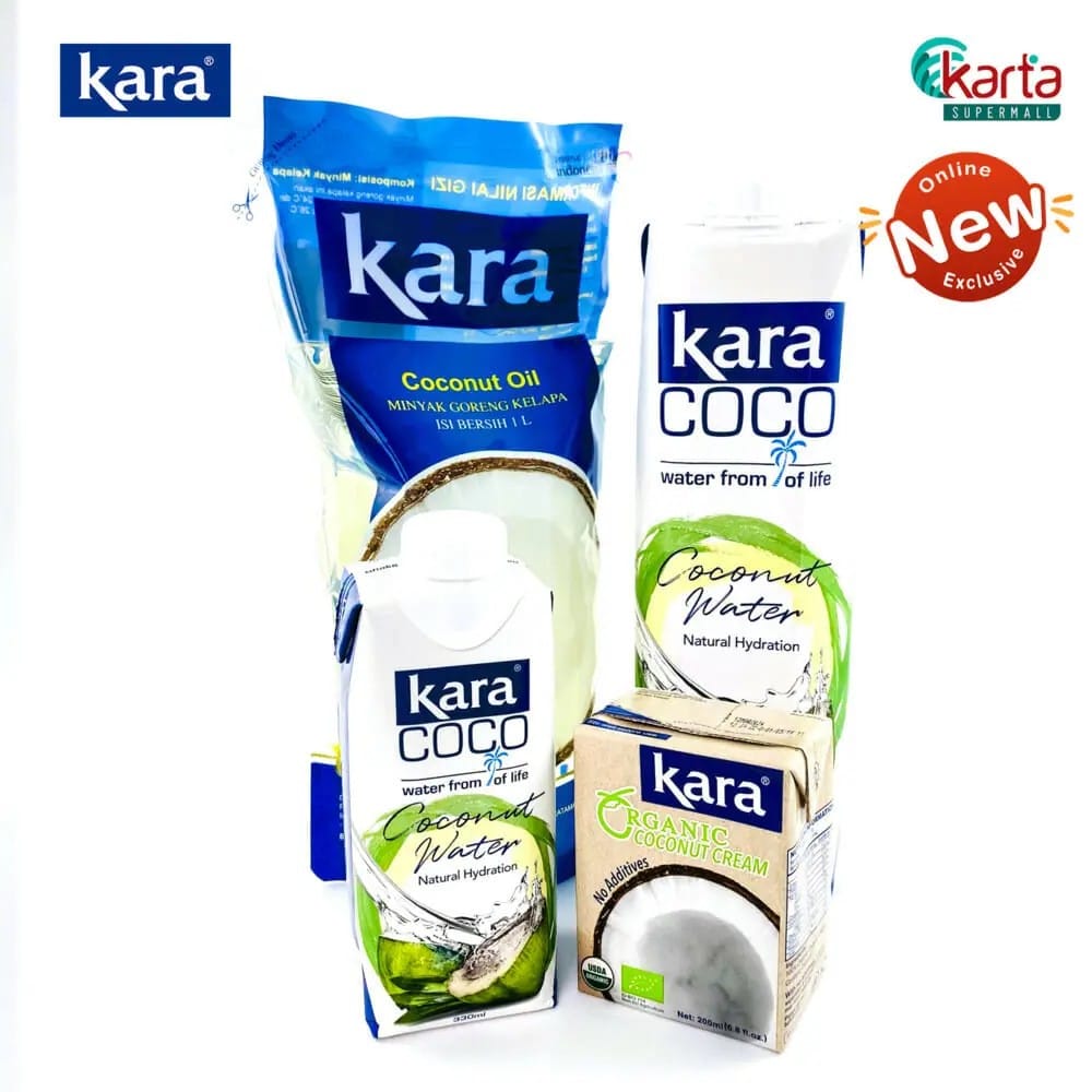 KARA Organic Coconut Cream 200ml x 6 Packs - Karta Supermall