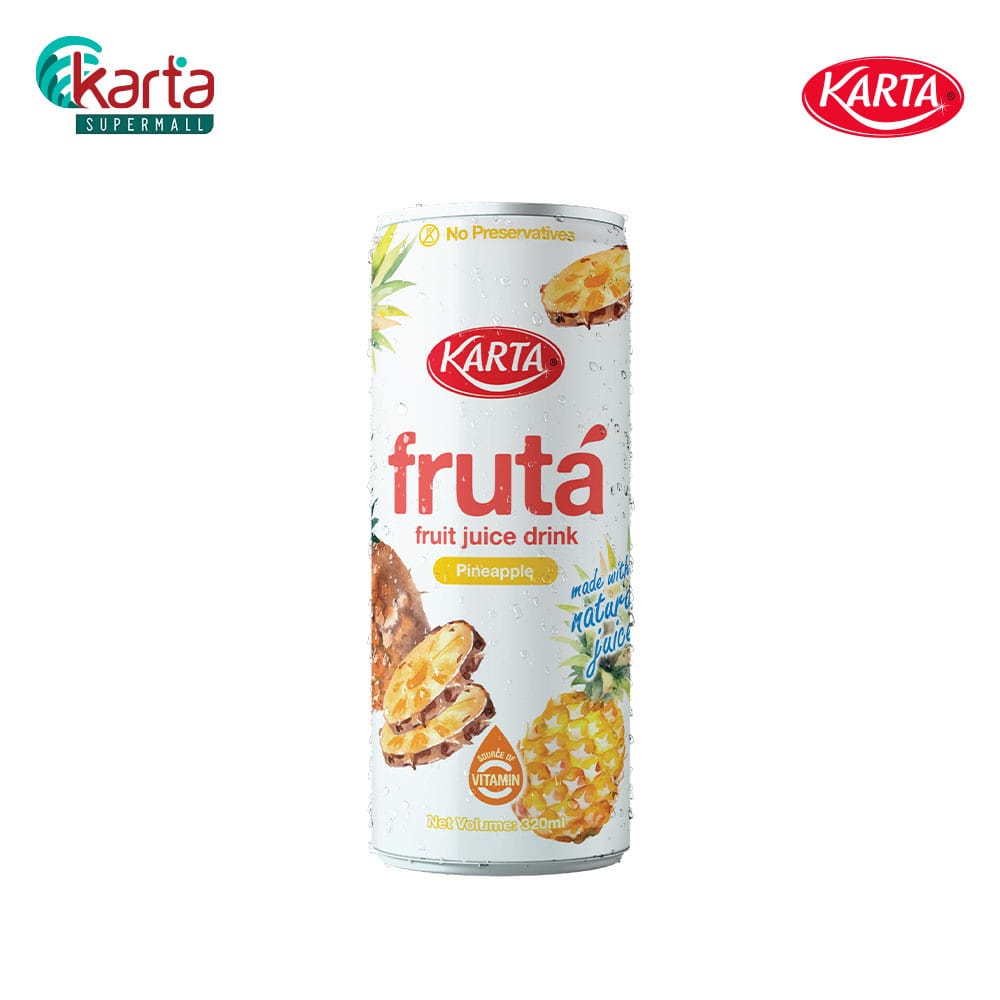 Karta Fruta Fruit Juice Drink (Pineapple) 320ml x 6 Cans - Karta Supermall
