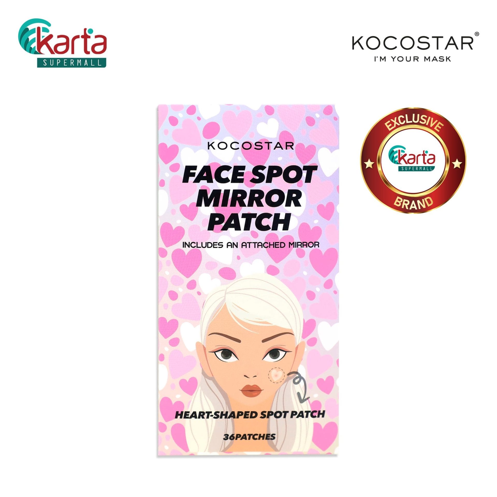 KOCOSTAR FACE SPOT MIRROR PATCH (12 patches x 3 pcs) - Karta Supermall
