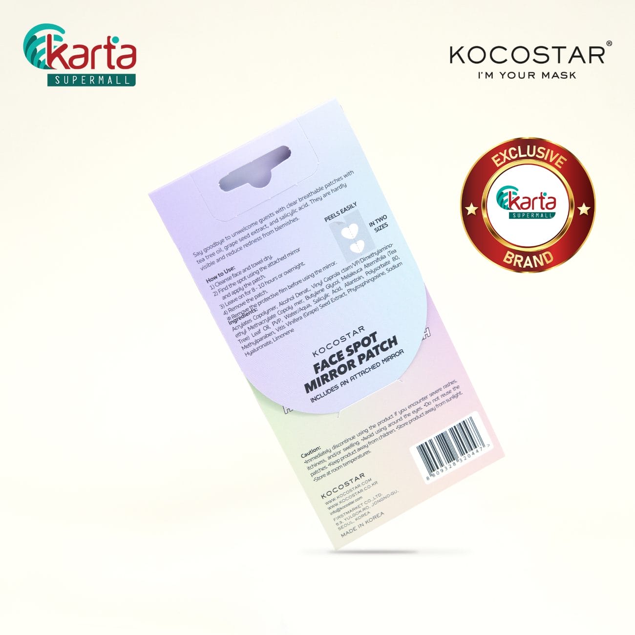 KOCOSTAR FACE SPOT MIRROR PATCH (12 patches x 3 pcs) - Karta Supermall