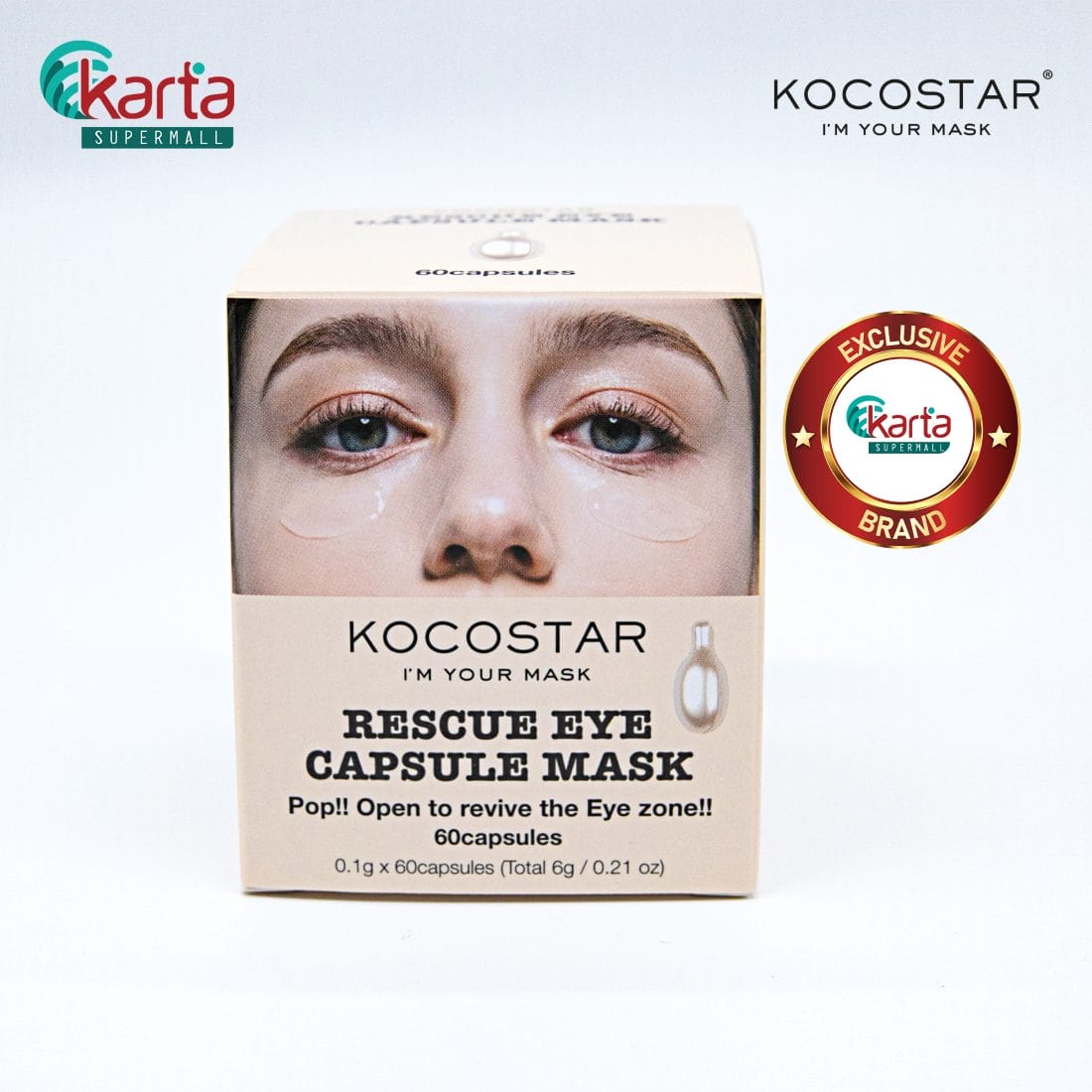 KOCOSTAR Rescue Eye Capsule Mask (60 capsules) - Karta Supermall