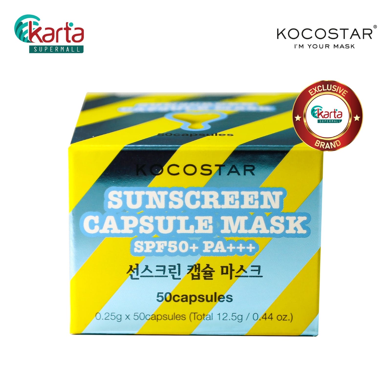 KOCOSTAR Sunscreen Capsule Mask SPF50+ PA+++ (50 capsules) - Karta ...