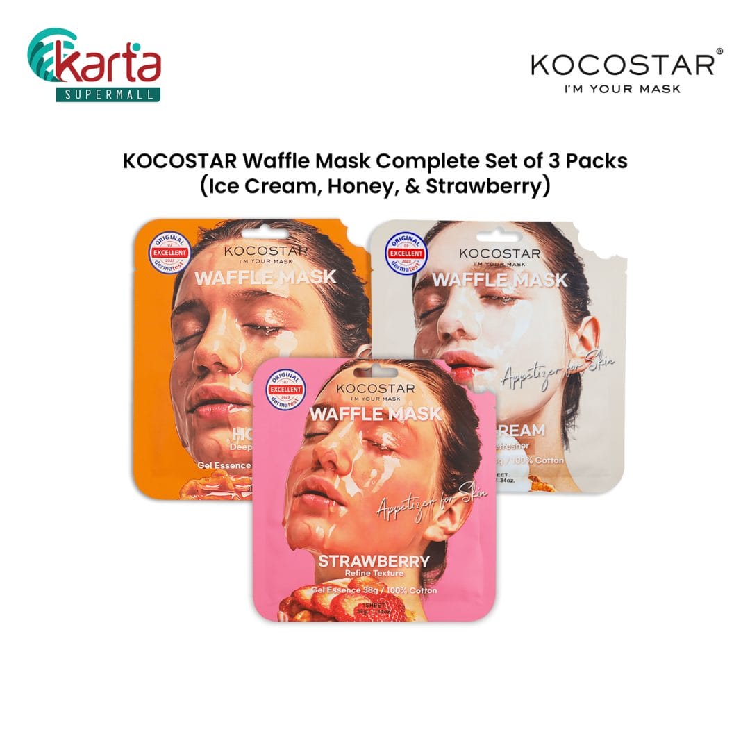 KOCOSTAR Waffle Mask Complete Set (38g x 3 pcs) - Karta Supermall