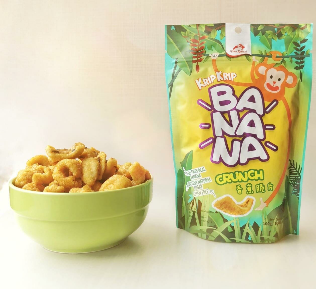 Krip Krip Banana Crunch 100g - Karta Supermall