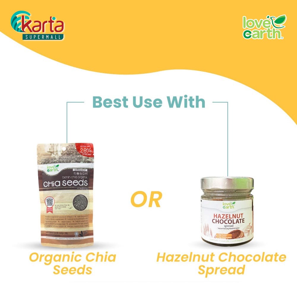 Love Earth Organic Golden Flaxseed 400g - Karta Supermall