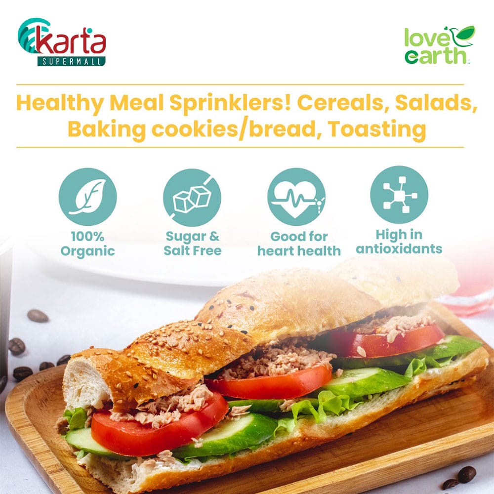 Love Earth Organic Golden Flaxseed 400g - Karta Supermall