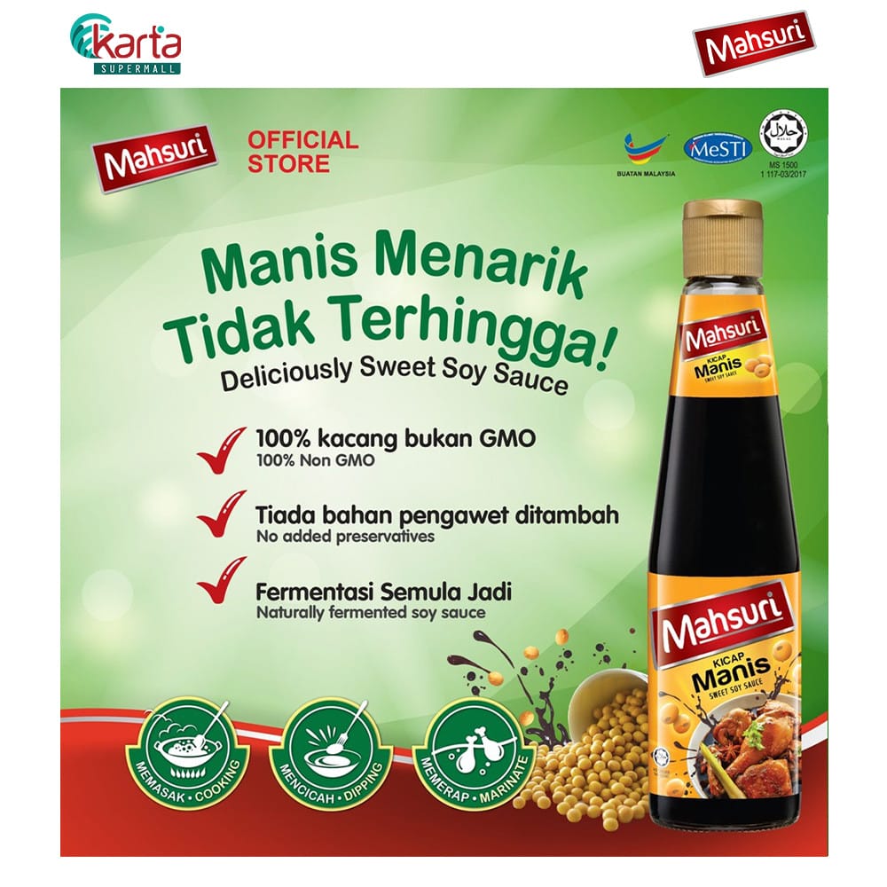 Mahsuri Kicap Manis 410ml - Karta Supermall
