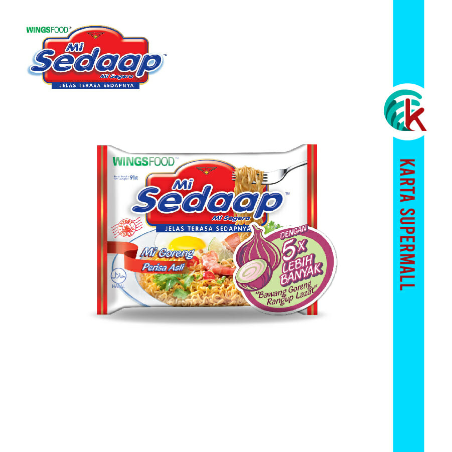 Mi Sedaap Goreng Asli 90g x 5 packs - Karta Supermall