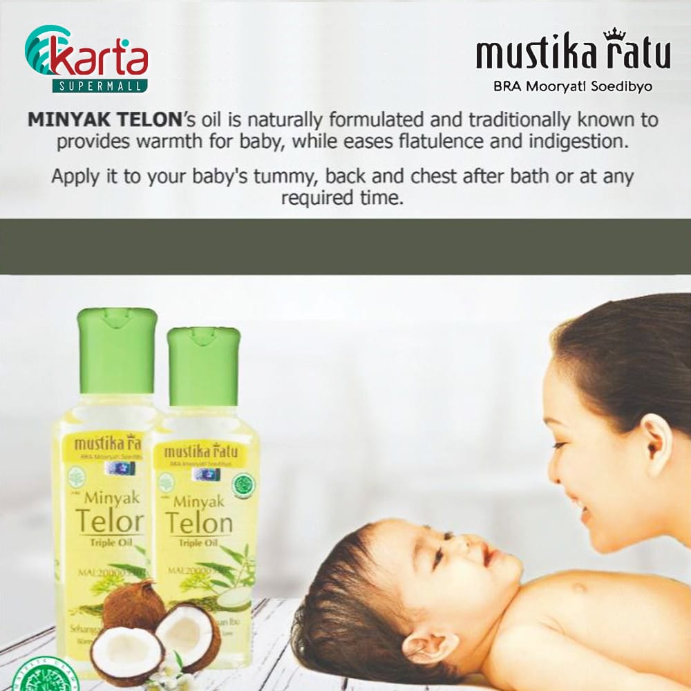 Mustika Ratu Minyak Telon 60ML - Karta Supermall