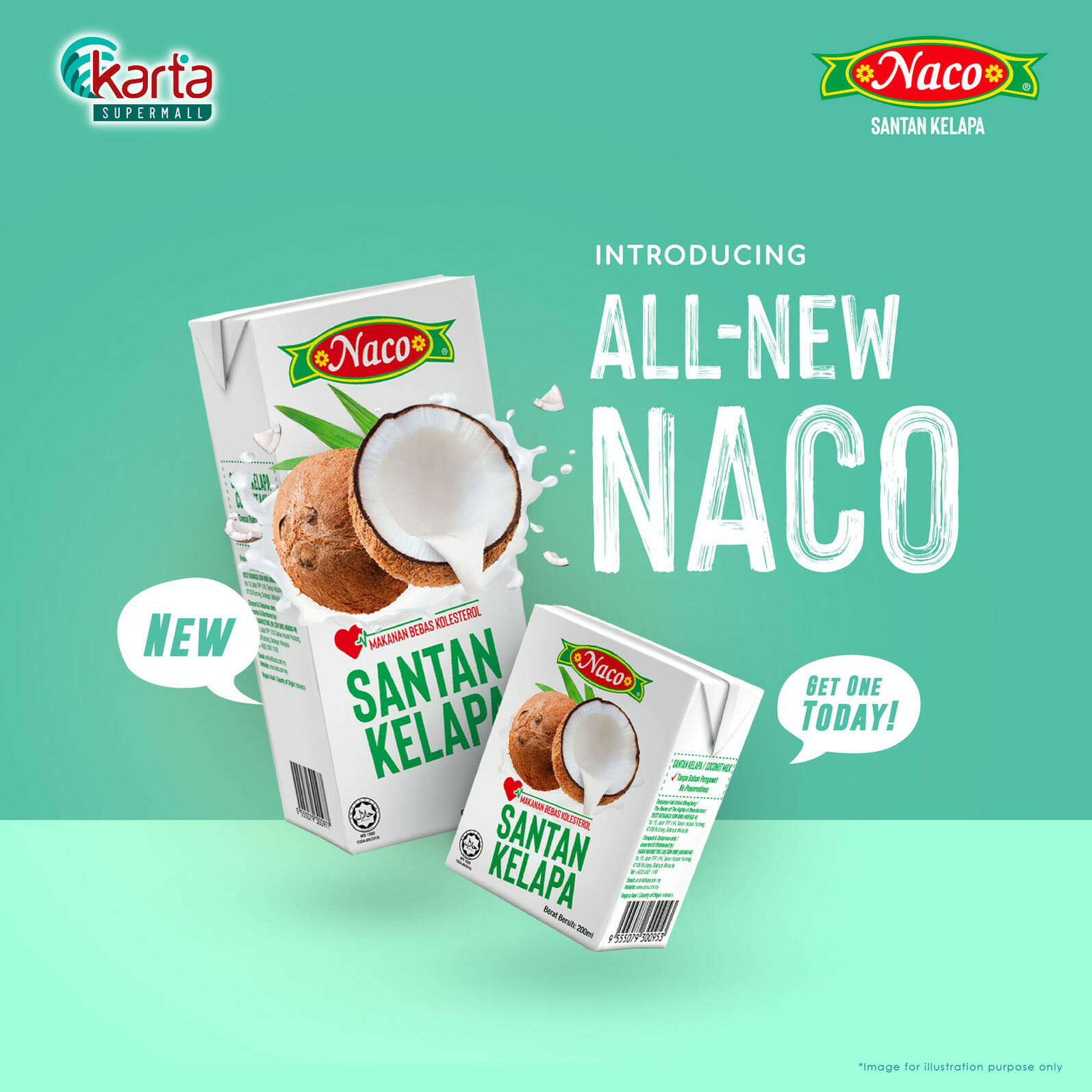 Naco Coconut Milk 200ml - Karta Supermall