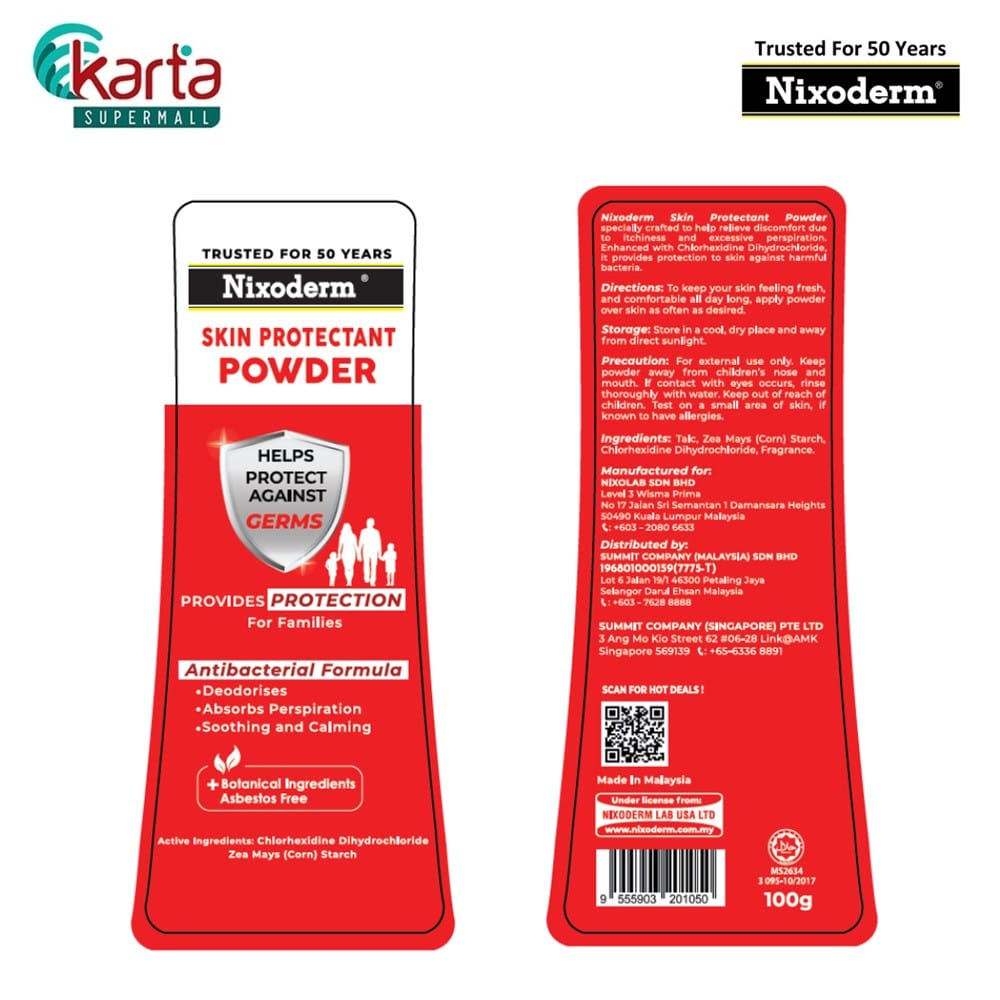 Nixoderm Skin Protectant Powder 100g - Karta Supermall