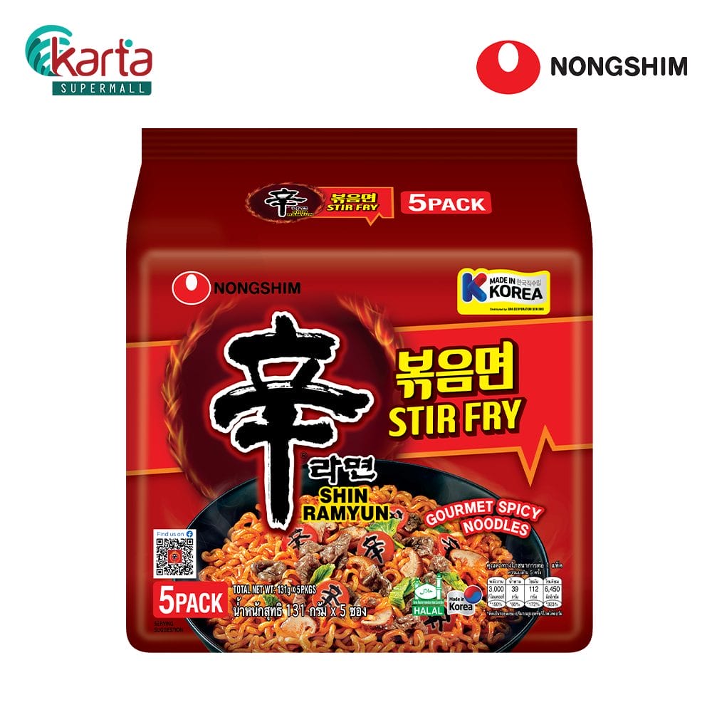 Nongshim Shin Ramyun Stir Fry 5s x 131g - Karta Supermall