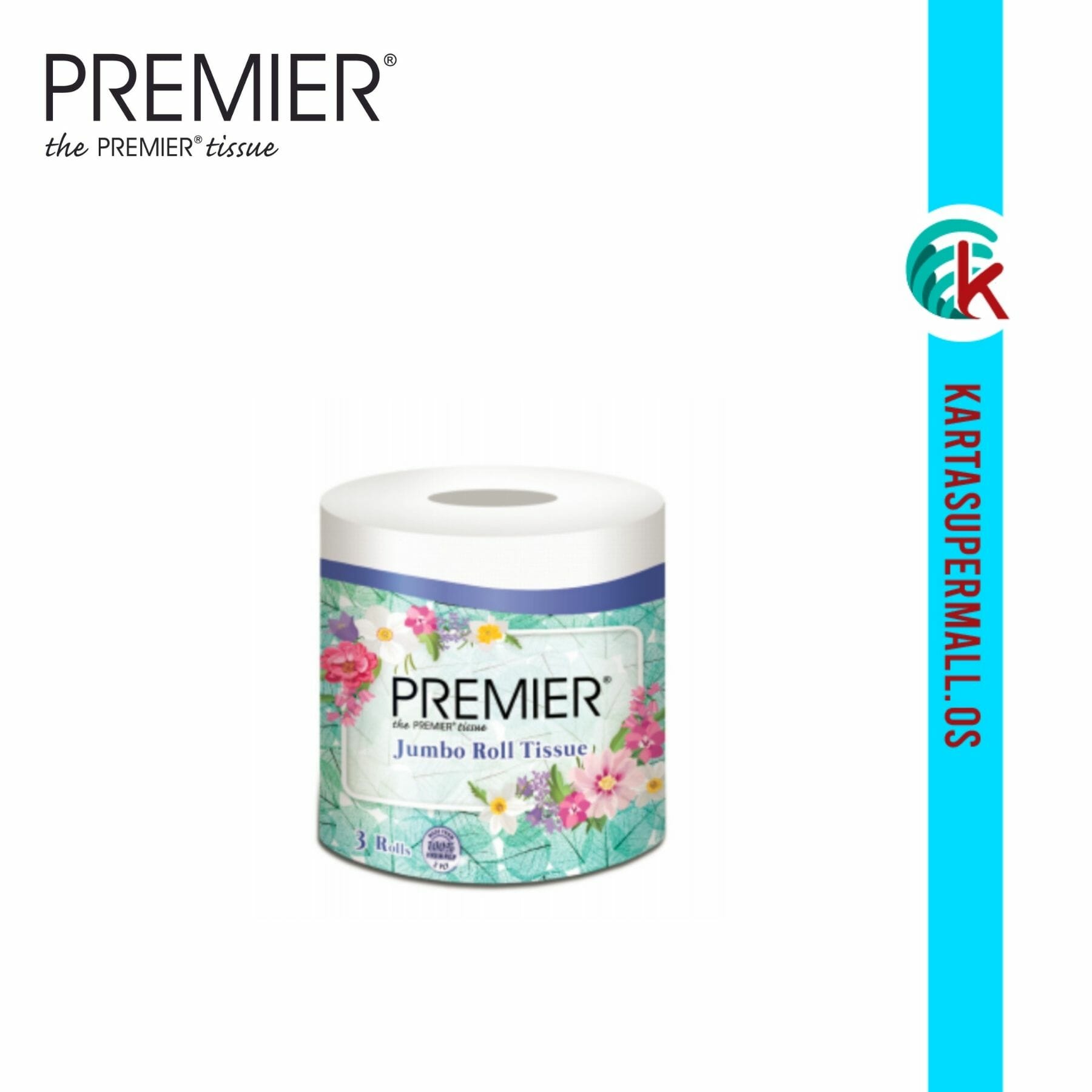 Premier JRT 2ply x130m x 3 rolls- Pulp paper - Karta Supermall