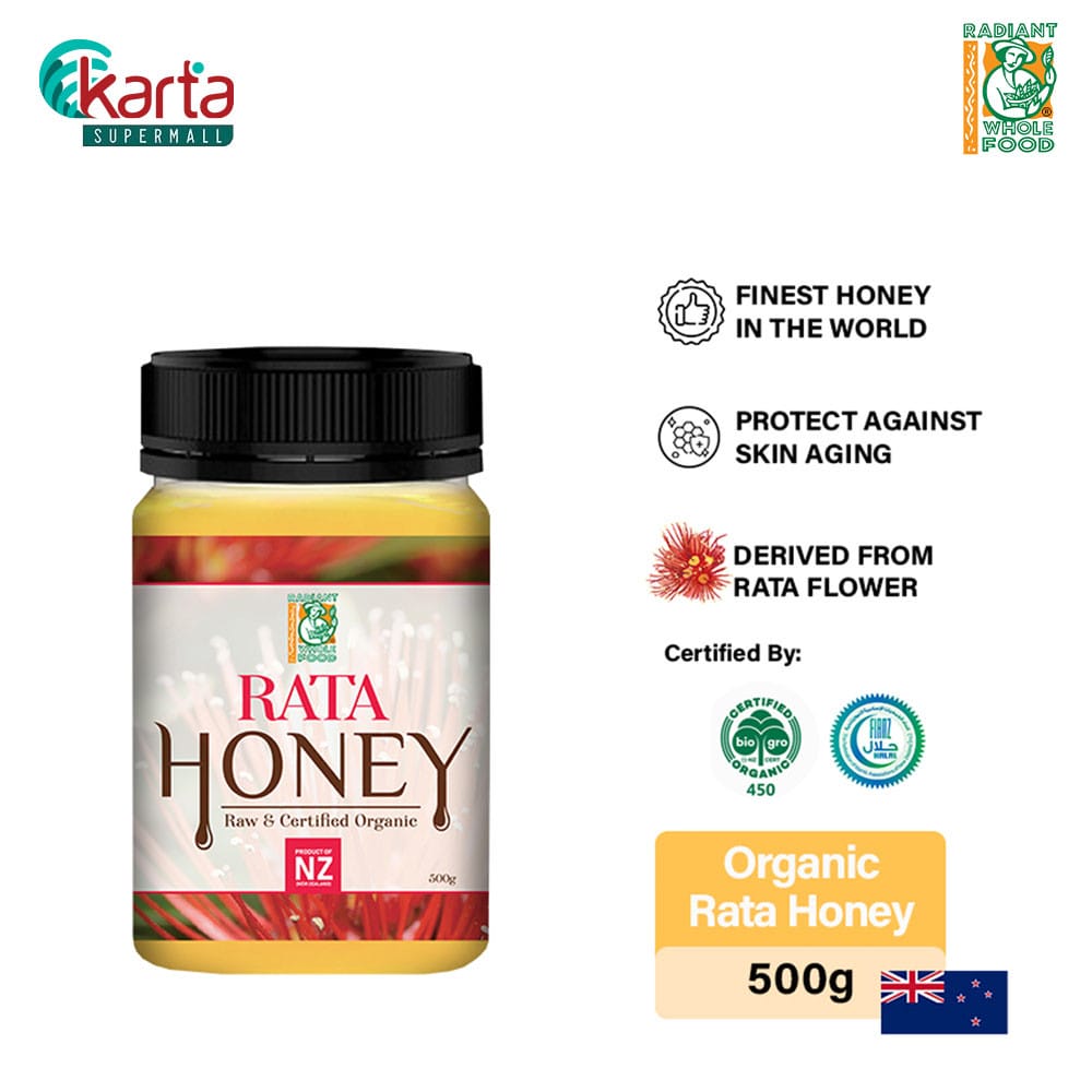 Radiant Organic Rata Honey 500g - Karta Supermall