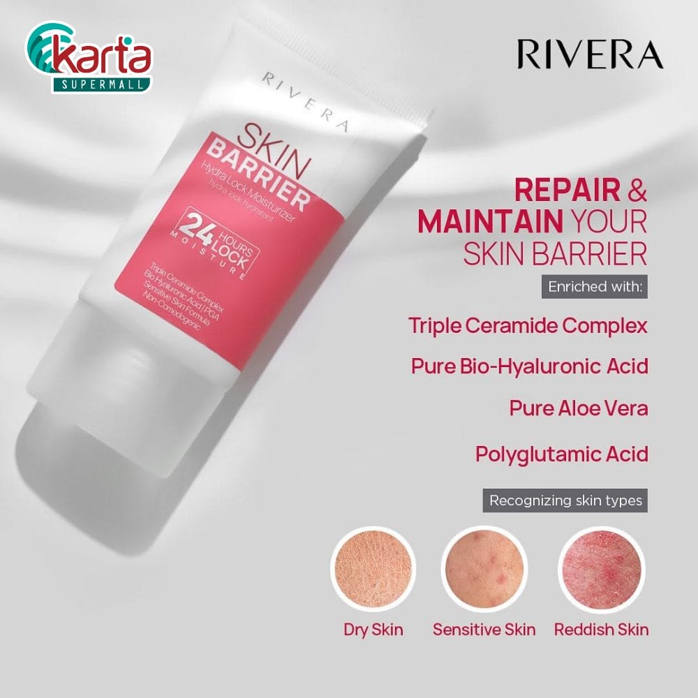 RIVERA Skin Barrier Hydra Lock Moisturizer 40g (STEP 4 of Skin Barrier ...