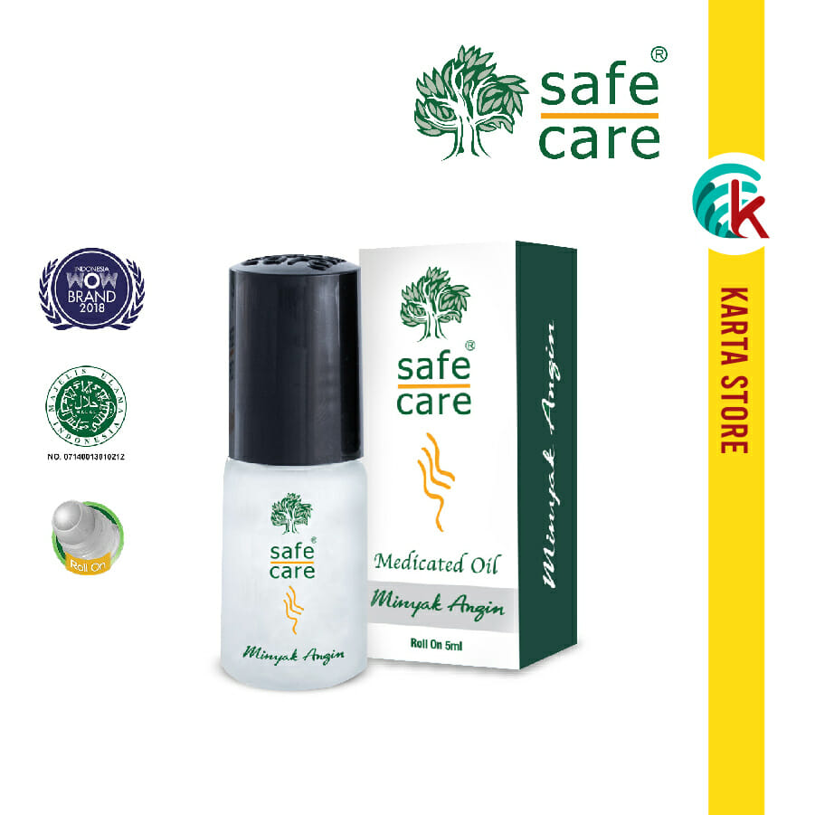 Safe Care Minyak Angin Medicated Oil Roll On 5ml - Karta Supermall