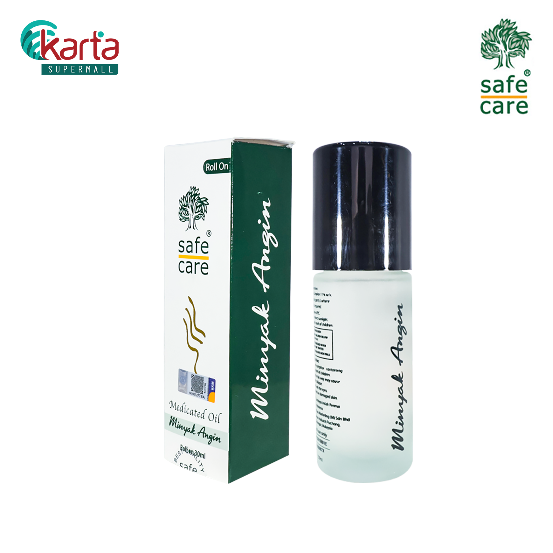 Safe Care Minyak Angin Roll On 30ml x 12 units (Set) - Karta Supermall