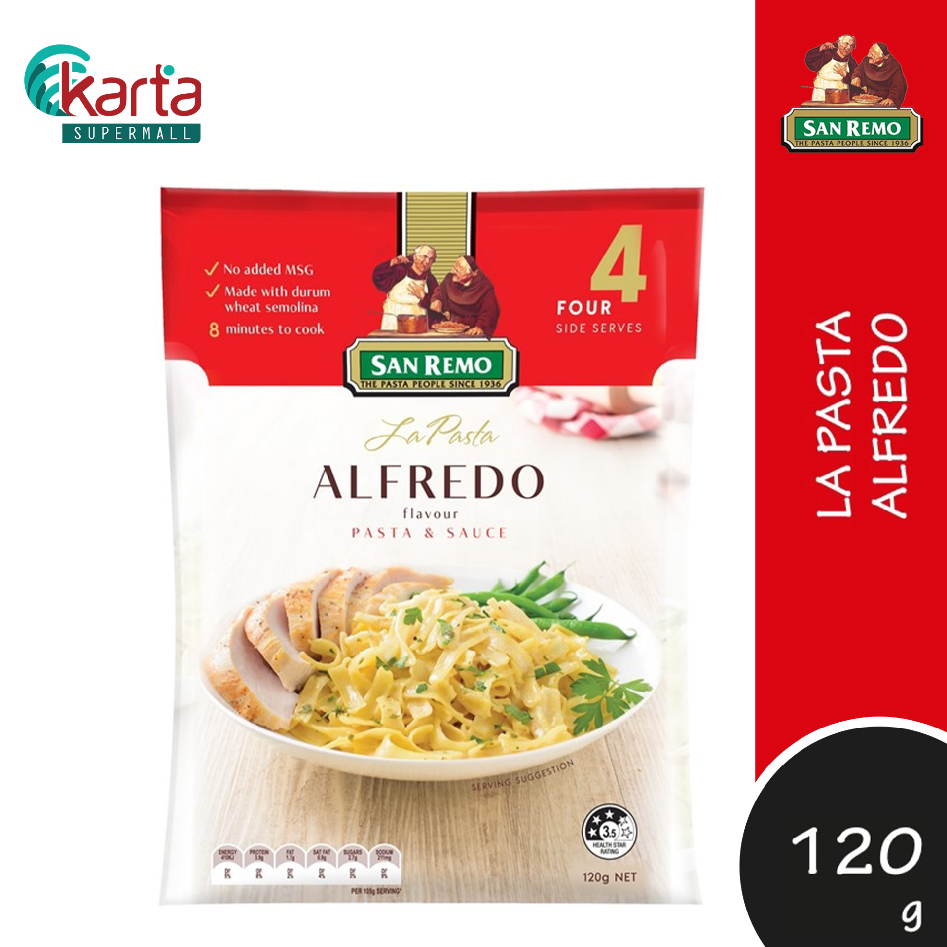 San Remo La Pasta Alfredo 120g - Karta Supermall