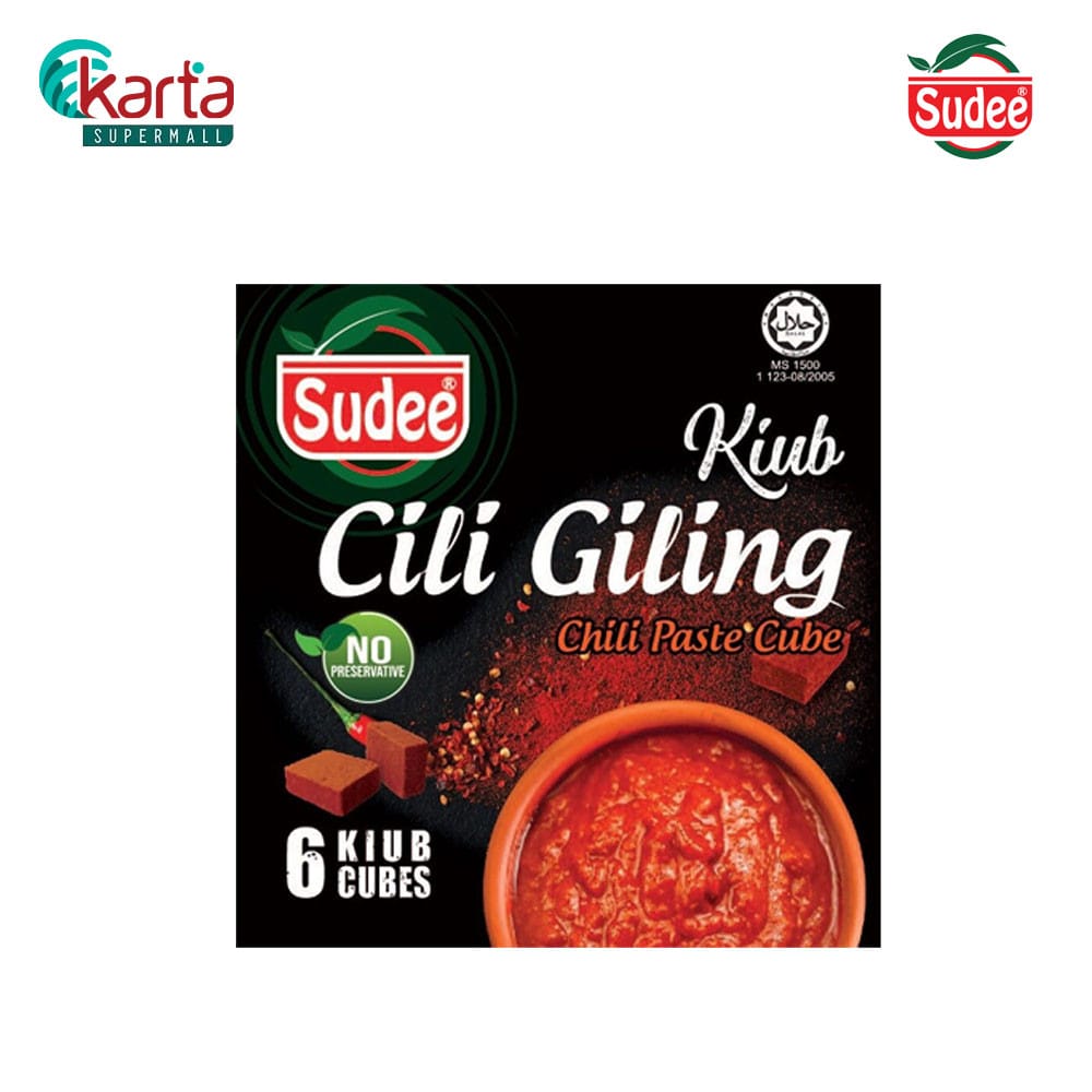 Sudee Cili Giling Cube 54g (Kiub Cili Giling) - Karta Supermall