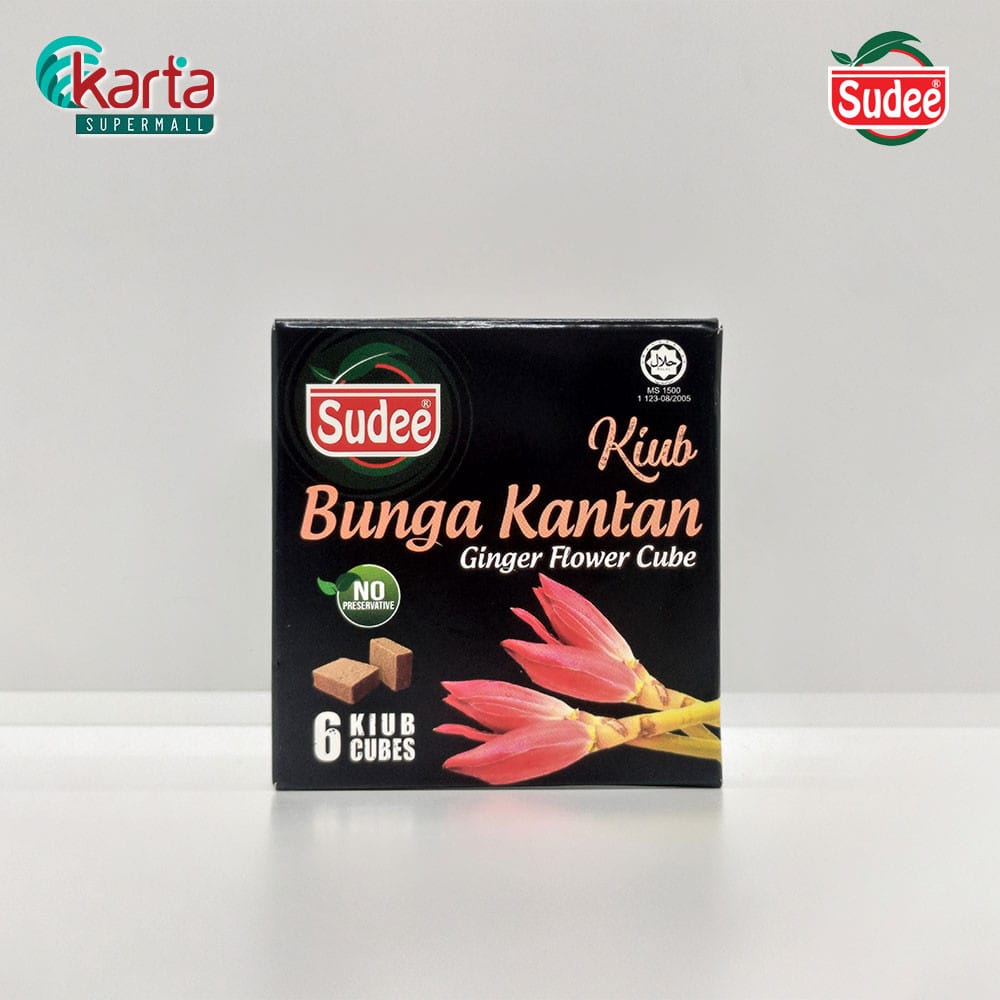 Sudee Ginger Flower Cube 54g (Kiub Bunga Kantan) - Karta Supermall